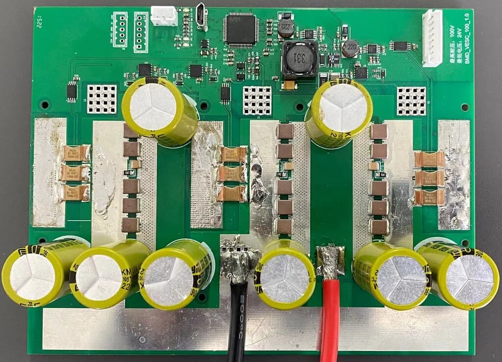 The all-new 100v/550a 80v/450a vesc can be used in high-power ...