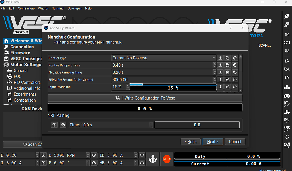VESC Tool Help for new build - Build, Repair & Mod - FOIL.zone