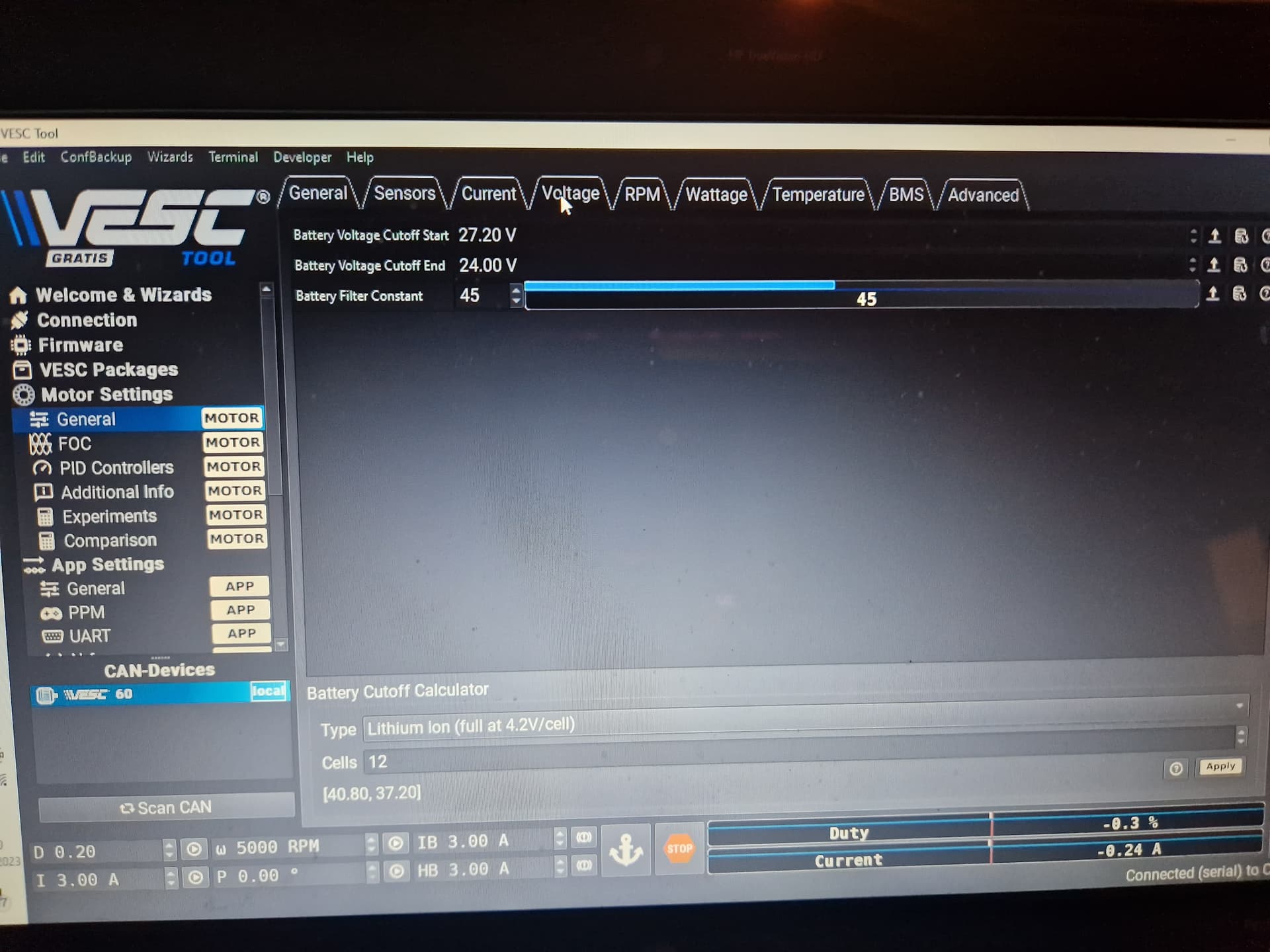 Vesc tool settings - Build, Repair & Mod - FOIL.zone