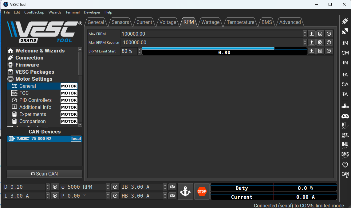 75200 VESC settings with 6384 motor help/advice - Build, Repair & Mod ...